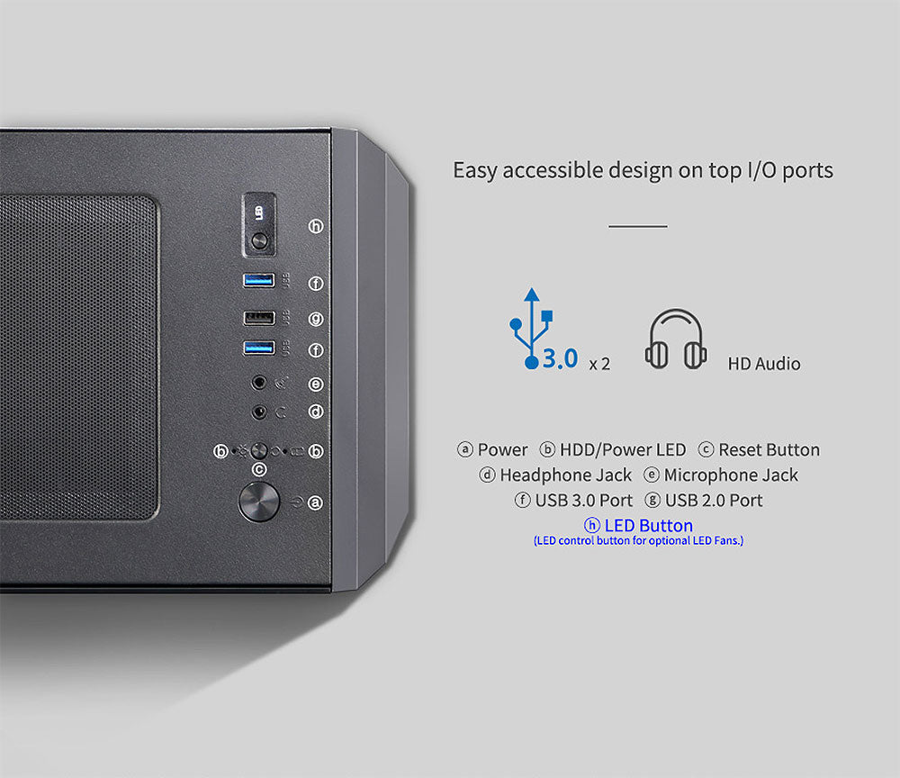 Zalman Z1 Plus ATX Mid-Tower PC Case w/ 3 x Preinstalled Fans & 5.25 O ...