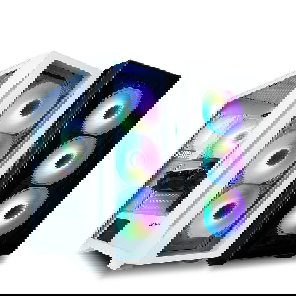 Zalman i3 Neo TG Mid-Tower PC Case w/ 4 x Infinity Mirror AGRB Fans ...