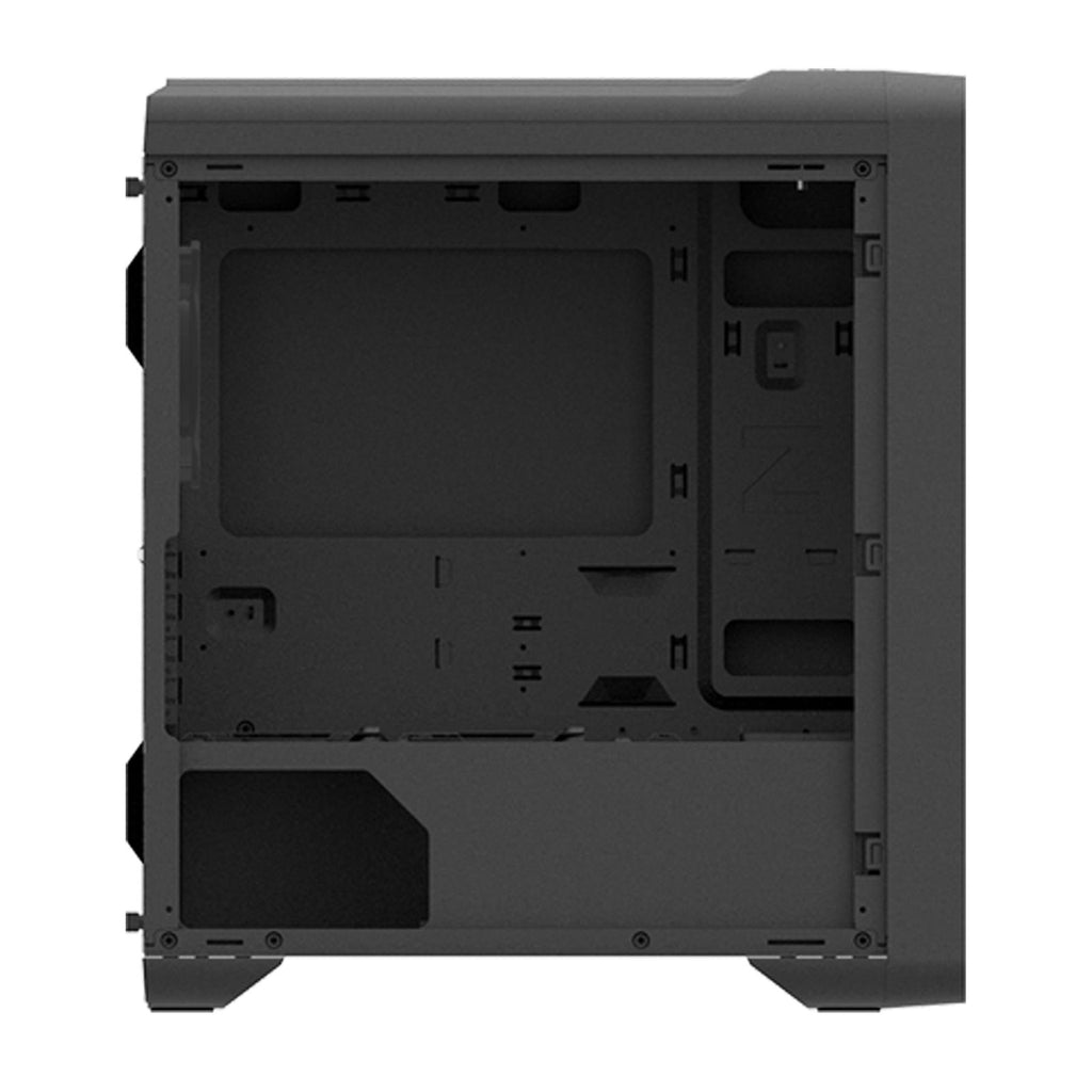 Zalman M3 Plus RGB mATX Mini-Tower Gaming PC Case w/ 4 x RGB Fans Pre ...