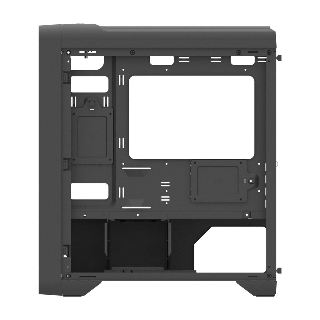 Zalman M3 Plus RGB mATX Mini-Tower Gaming PC Case w/ 4 x RGB Fans Pre ...