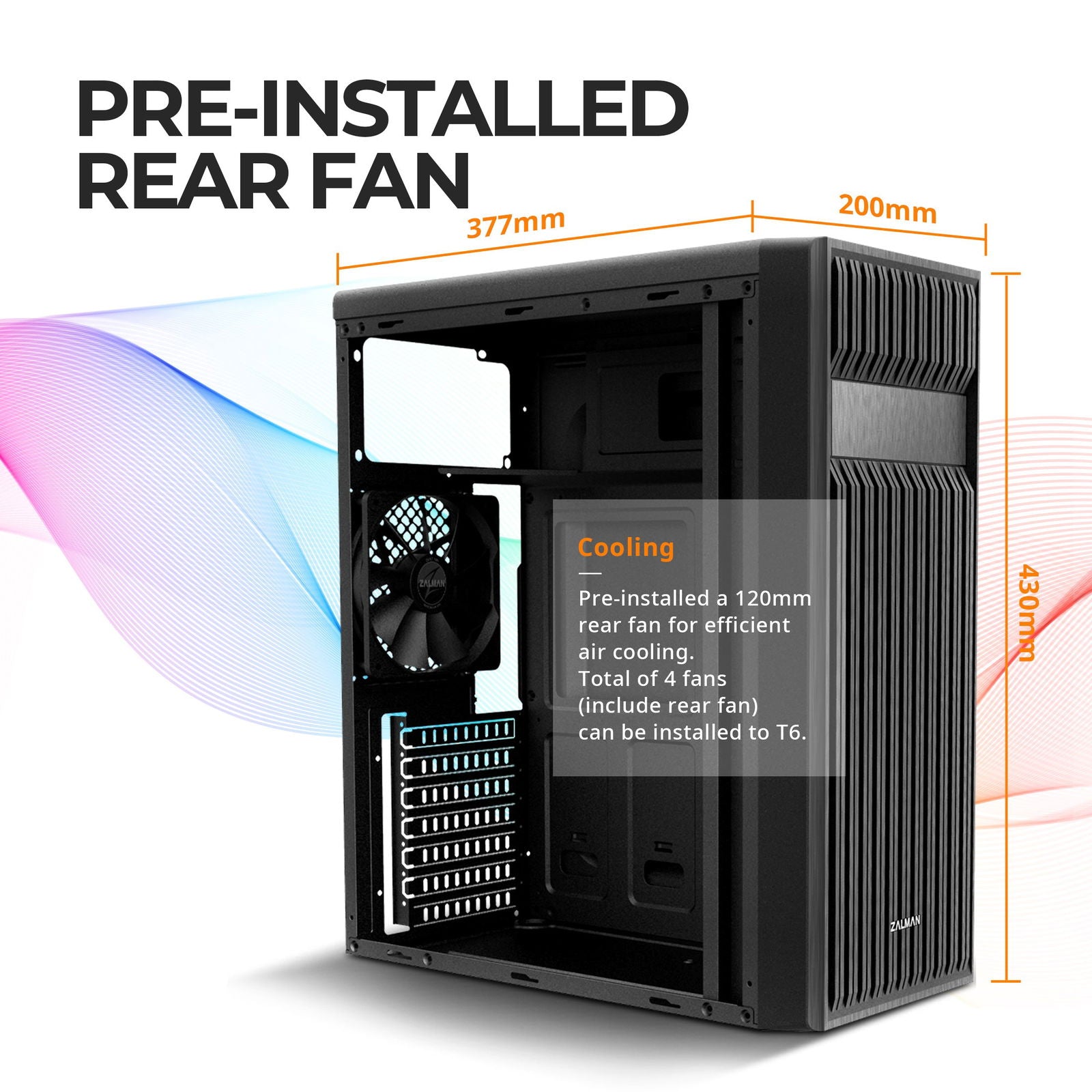 Zalman T6 ATX Mid-Tower PC Case for Workstation Computers w/ 5.25 ODD – Zalman | Ultimate PC ...