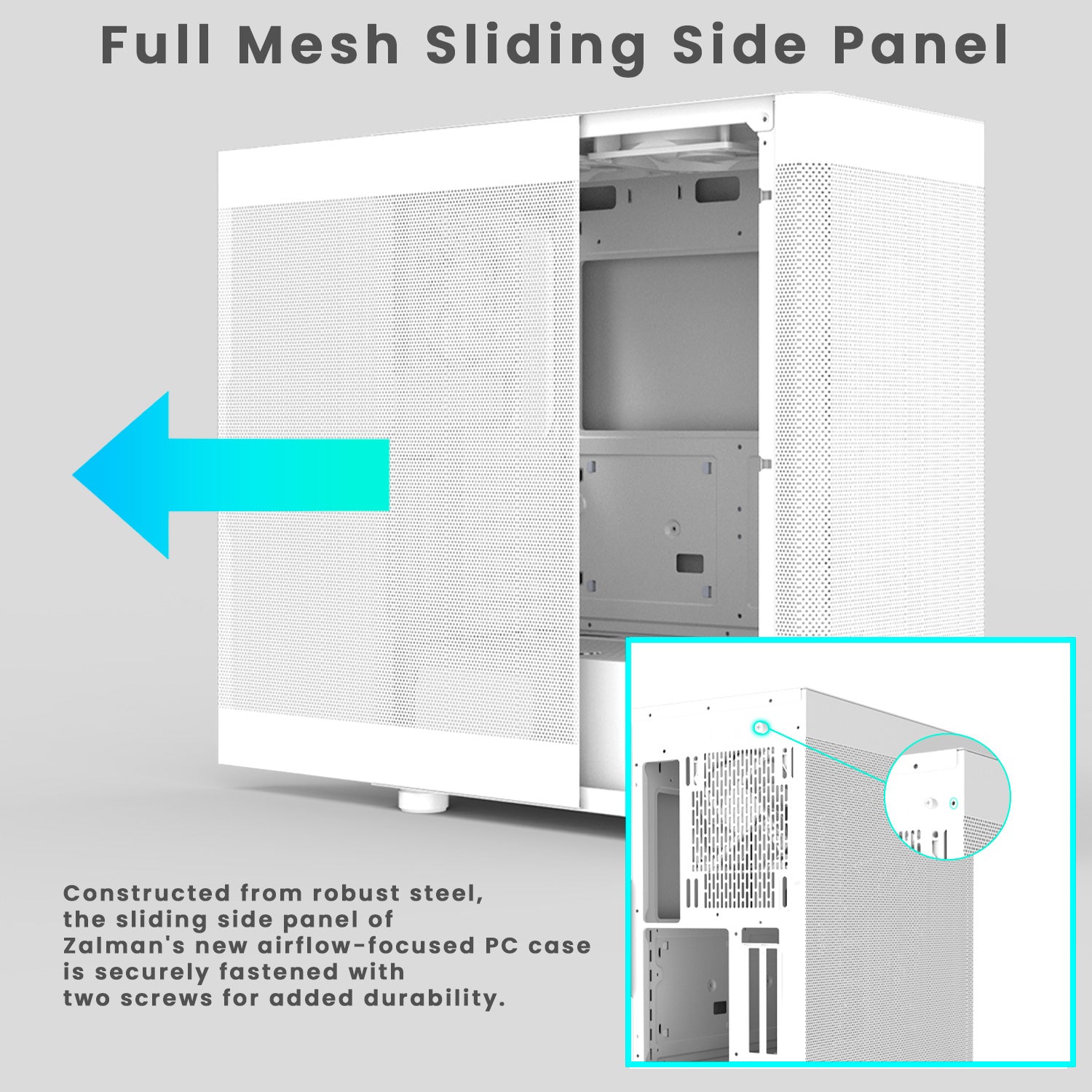 Zalman i4 Airflow ATX Mid-Tower All-Mesh PC Case w/ 6 x Fans Pre-insta ...