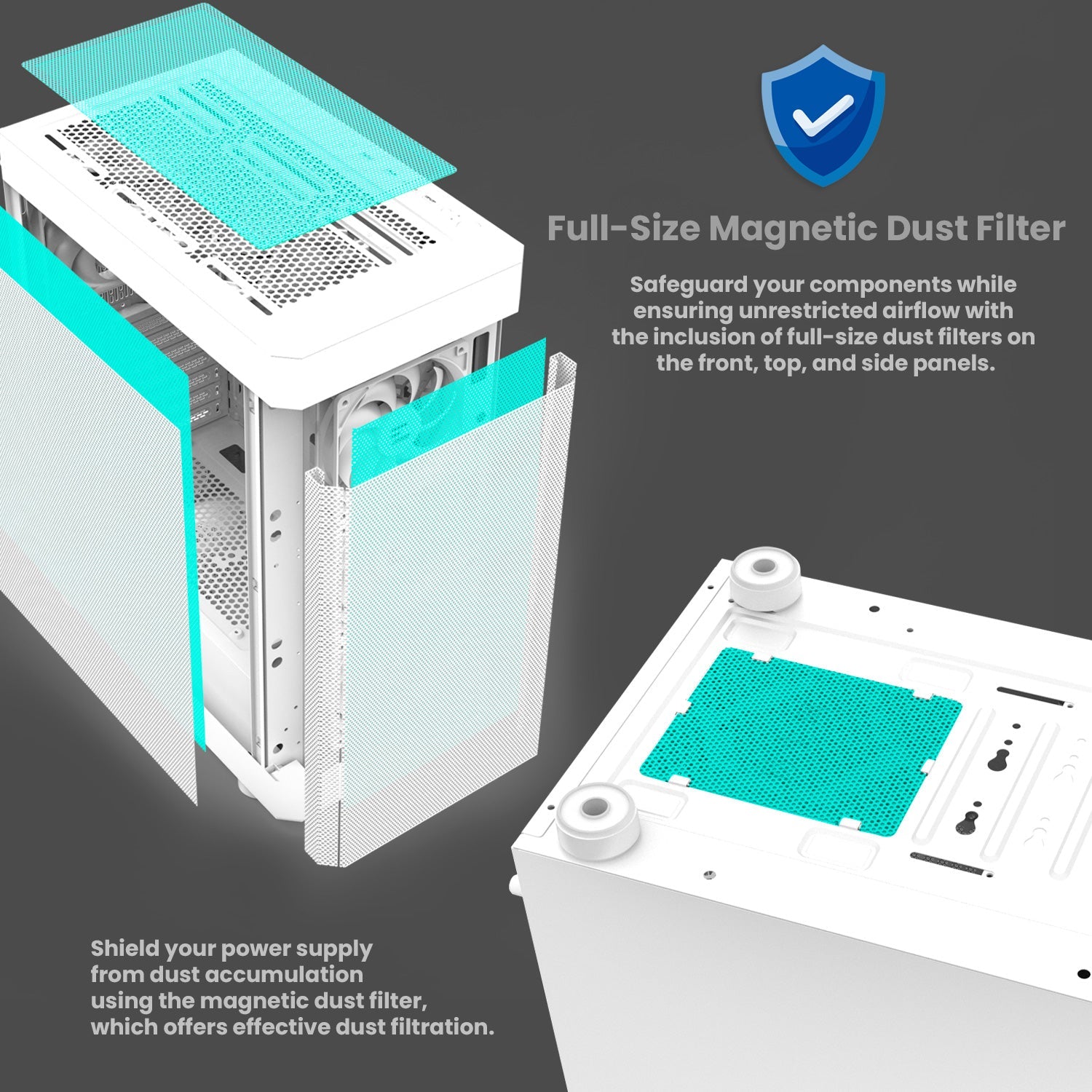 Zalman i4 Airflow ATX Mid-Tower All-Mesh PC Case w/ 6 x Fans Pre-insta ...