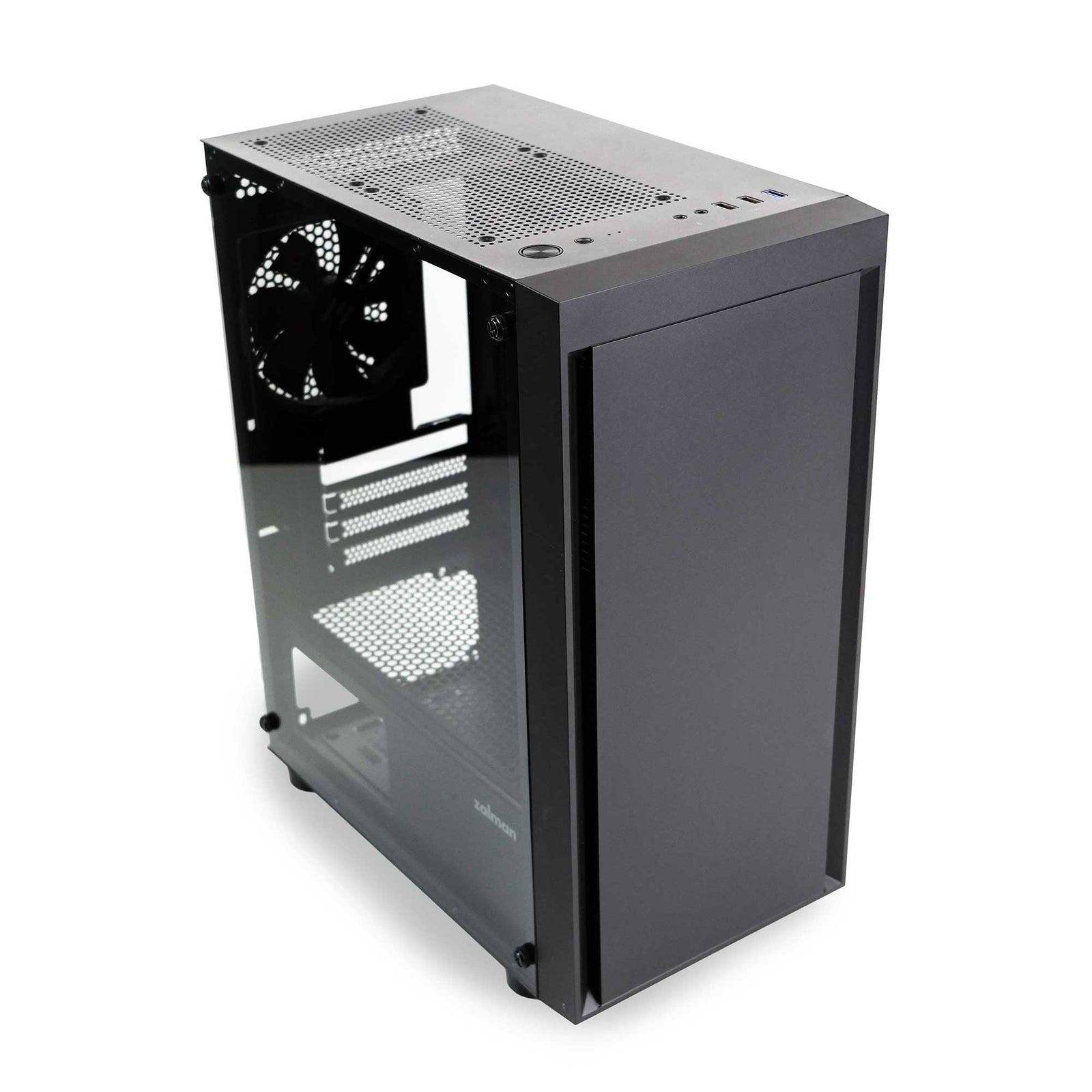 Zalman T3 Compact mATX Mini-Tower Gaming PC Case, 2 x Fans Pre-install ...