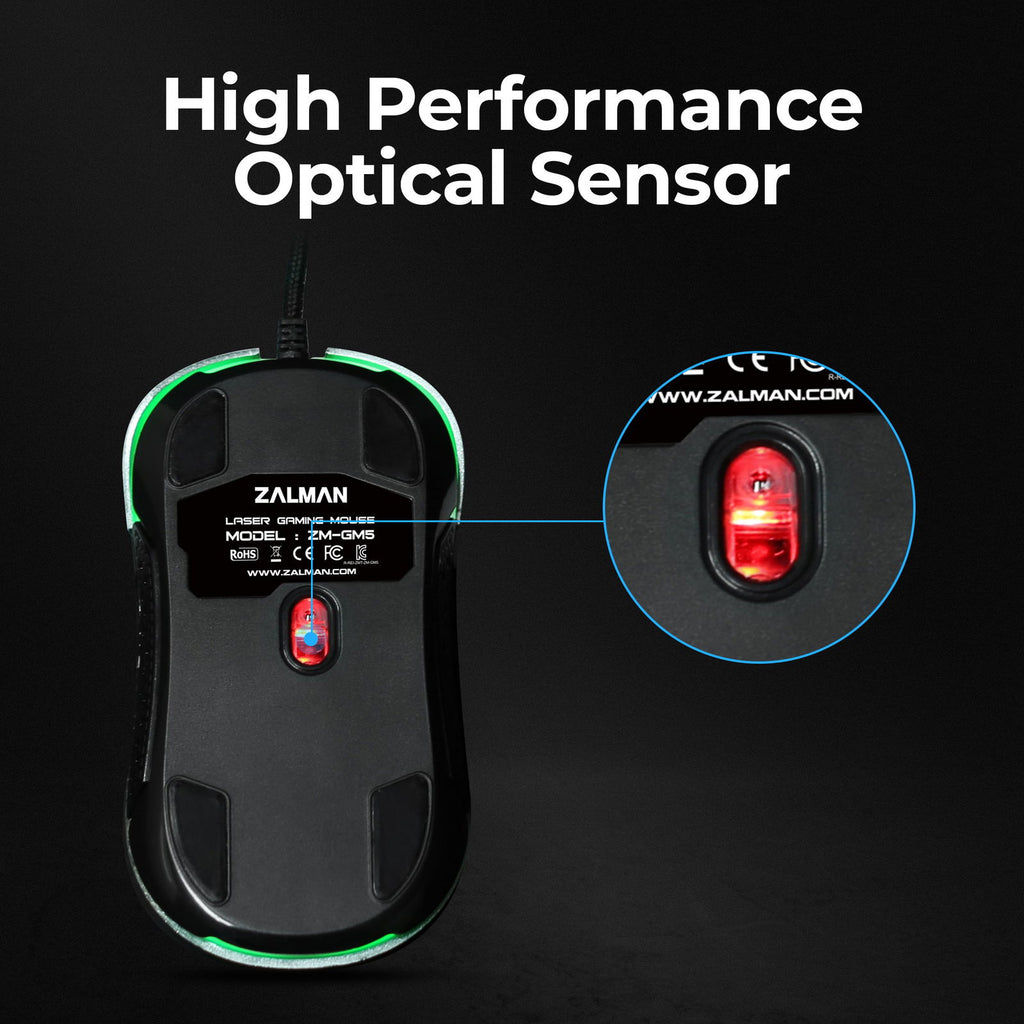 Zalman GM5 Optimal Gaming Mouse 4000 DPI – Zalman | Ultimate PC Cases ...