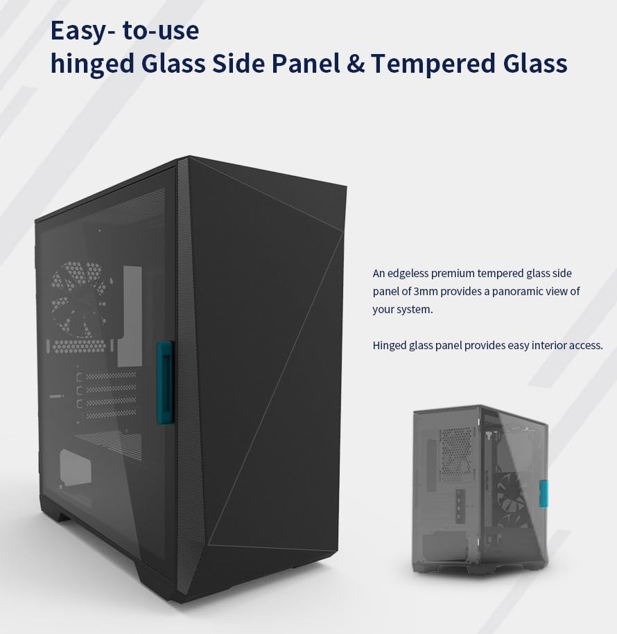 Zalman Z1 Iceberg mATX Mini-Tower PC Case 3 x Fans Pre-installed - Bla ...