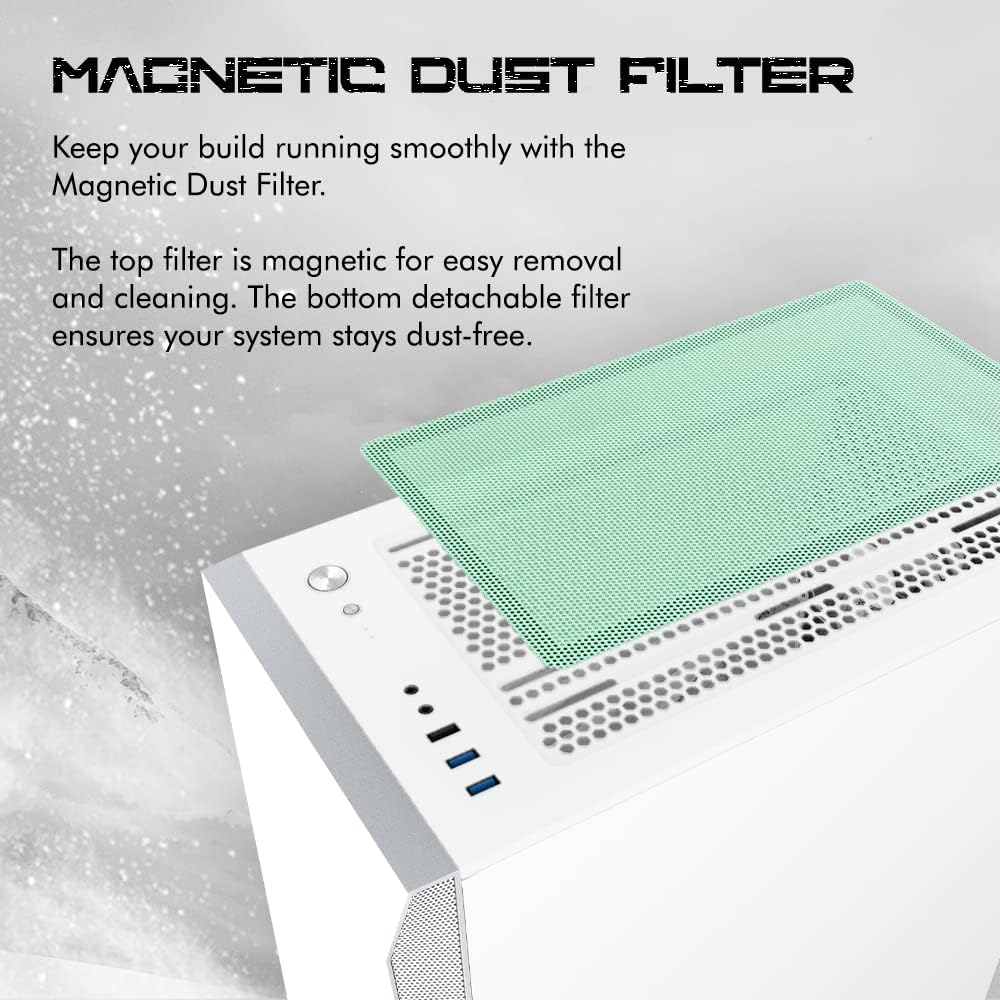 Zalman Z1 Iceberg mATX Mini-Tower PC Case 3 x Fans Pre-installed - Whi ...